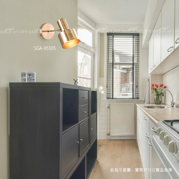 金銅色質感壁燈SGA-95504-7 - 司麥歐精品燈飾/家居/擺件